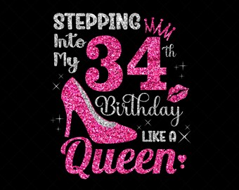 Old Number 34 SVG Clipart 34th Cut File for Cricut Old No. - Etsy