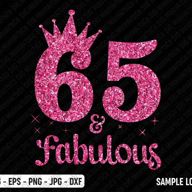 65th Birthday Svg - Etsy