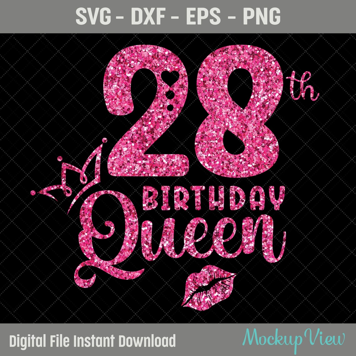 28th Birthday Queen SVG 28th Birthday Girl Svg It's My - Etsy