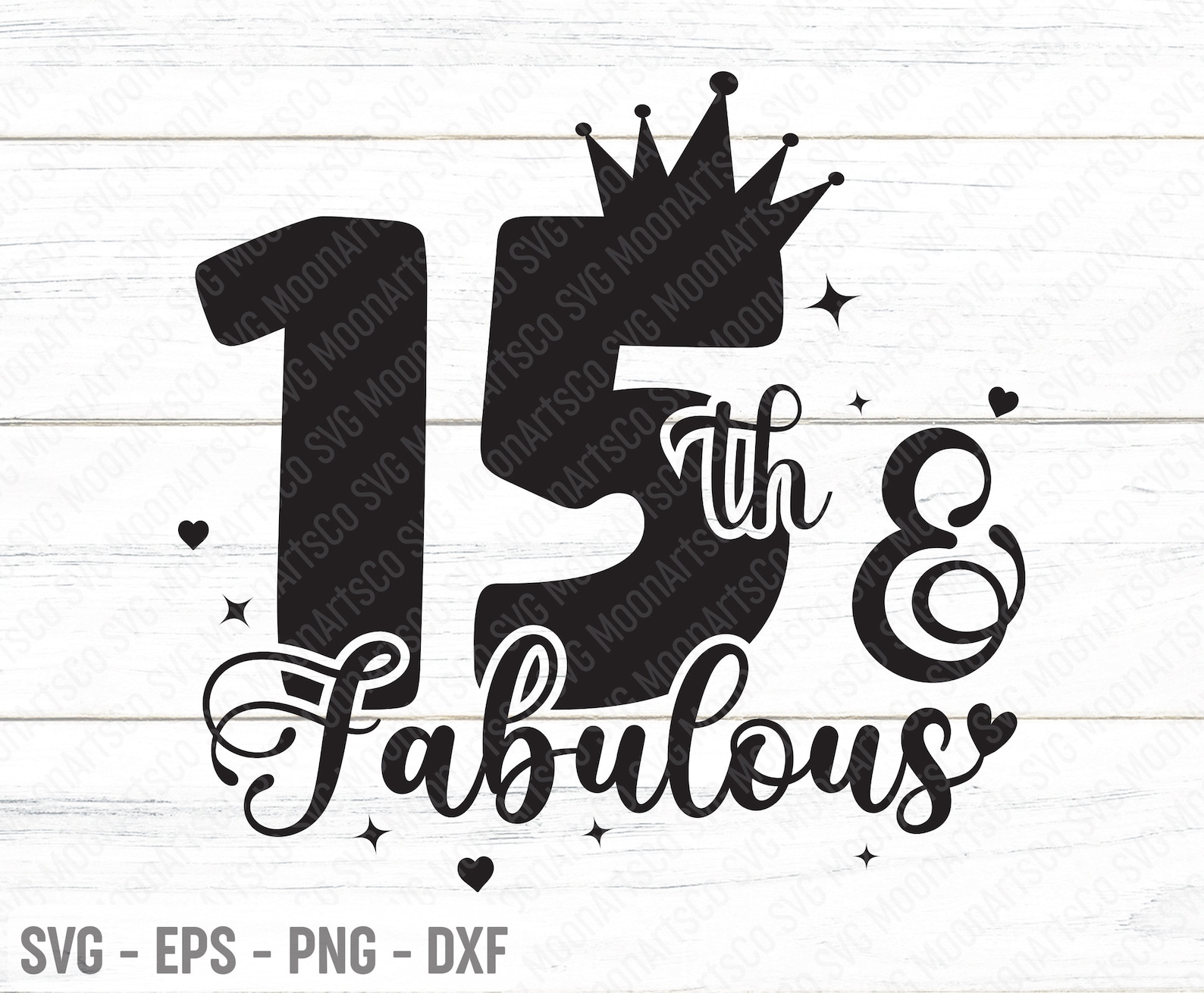 Fifteen & Fabulous Birthday SVG It's My 15th Birthday Svg | Etsy