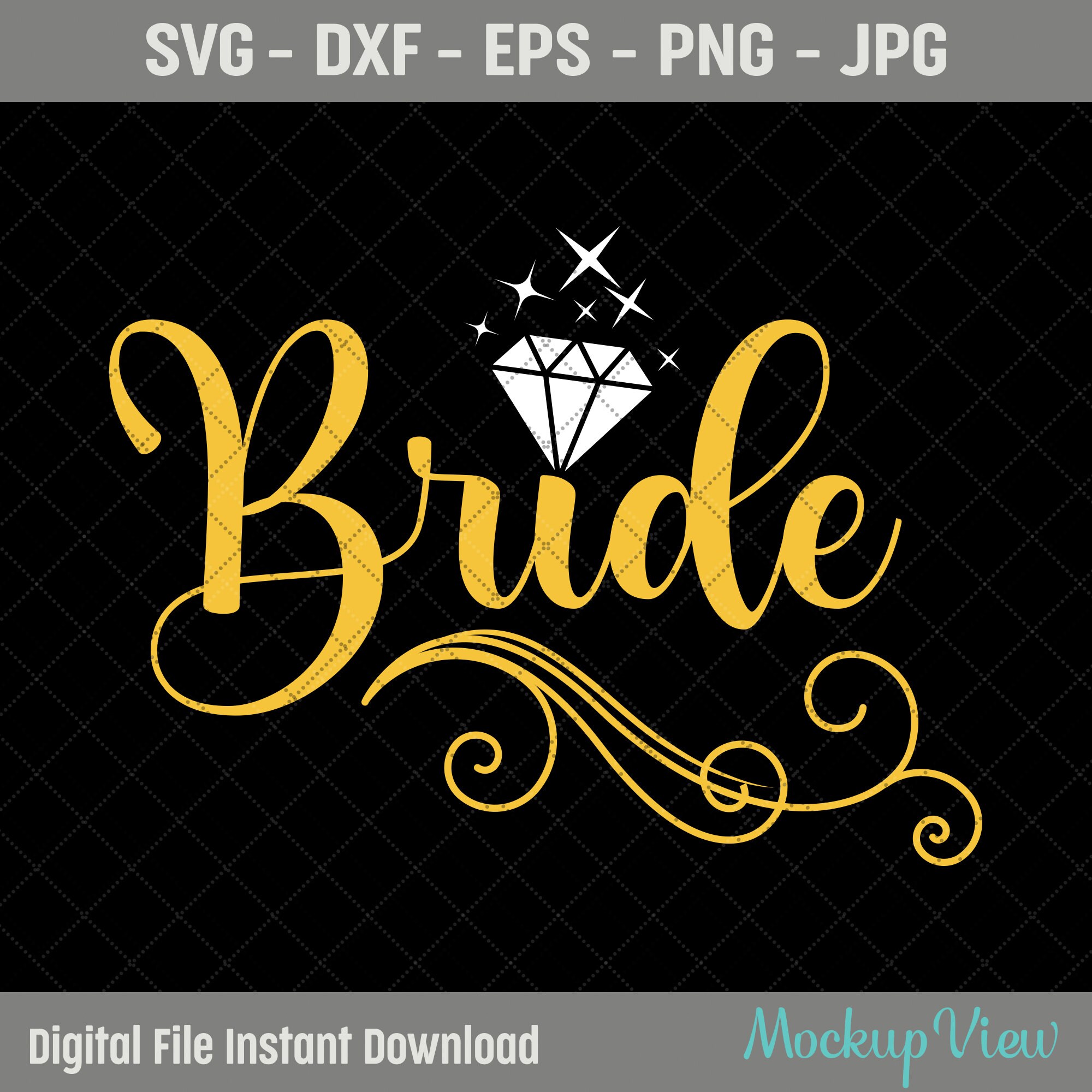 Bride SVG Bridal Party Svg Vector Cut File for Cricut Bride - Etsy