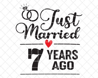 7th Anniversary Svg | Etsy