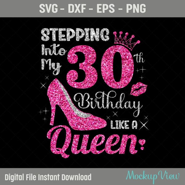 Stepping Into My 30th Svg - Etsy