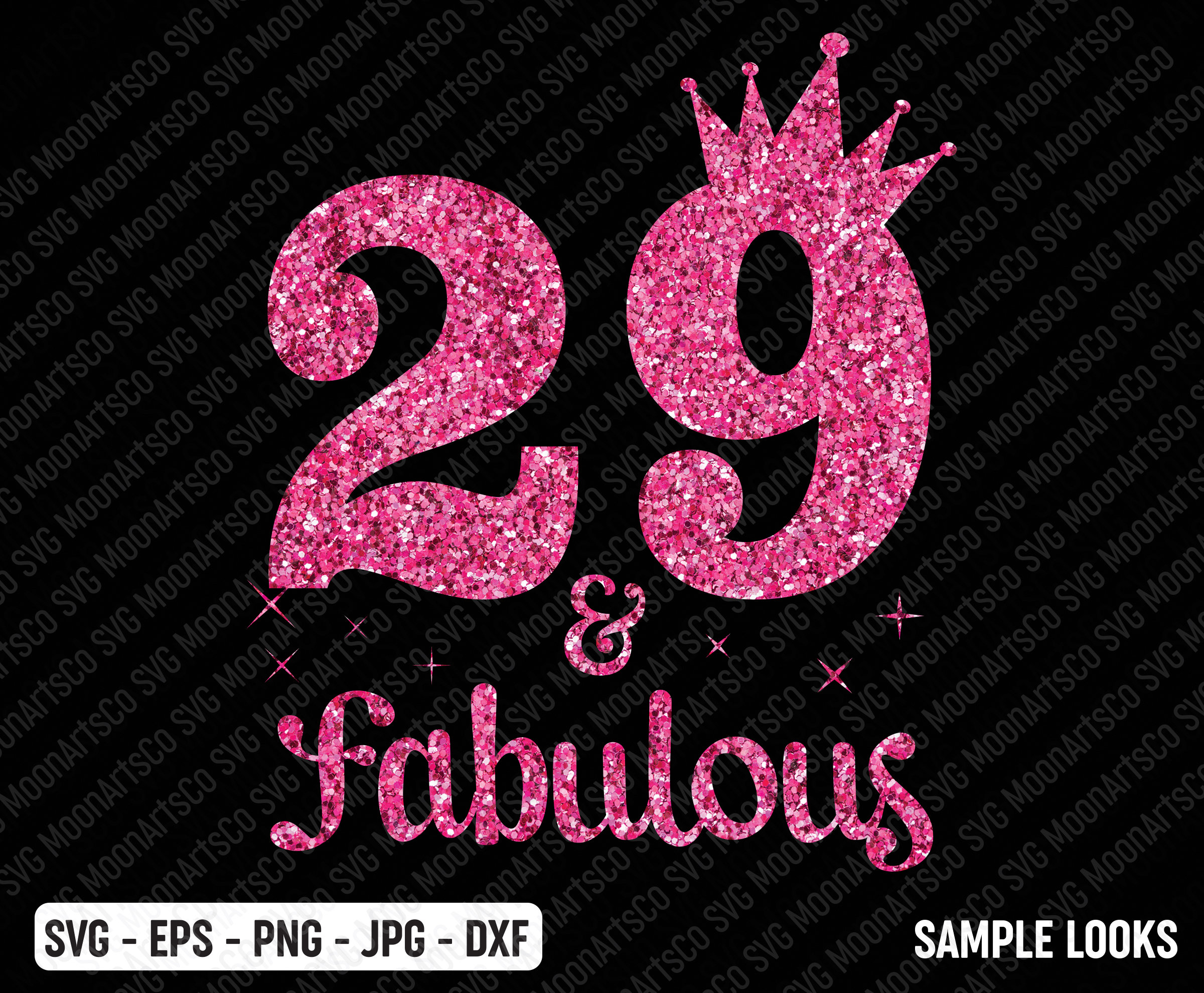 29 and Fabulous Birthday SVG 29th Birthday Svg 29 Years Old - Etsy