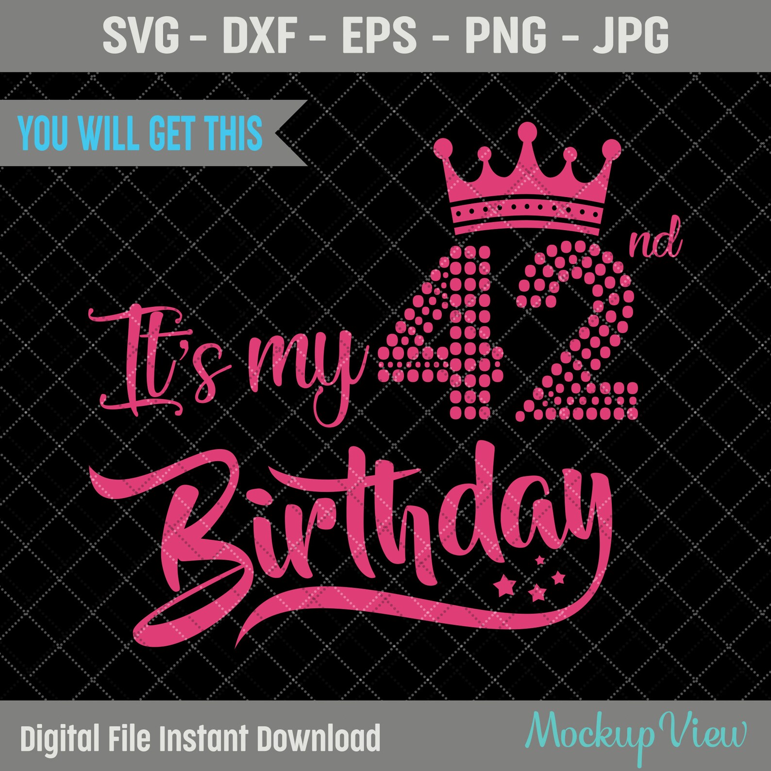 My 42nd Birthday SVG 42 Birthday Girl Svg It's My 42nd | Etsy