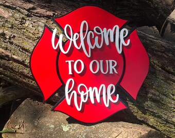 Welcome to Our Home Sweet Home Front Door Sign / Outdoor Sign - Etsy