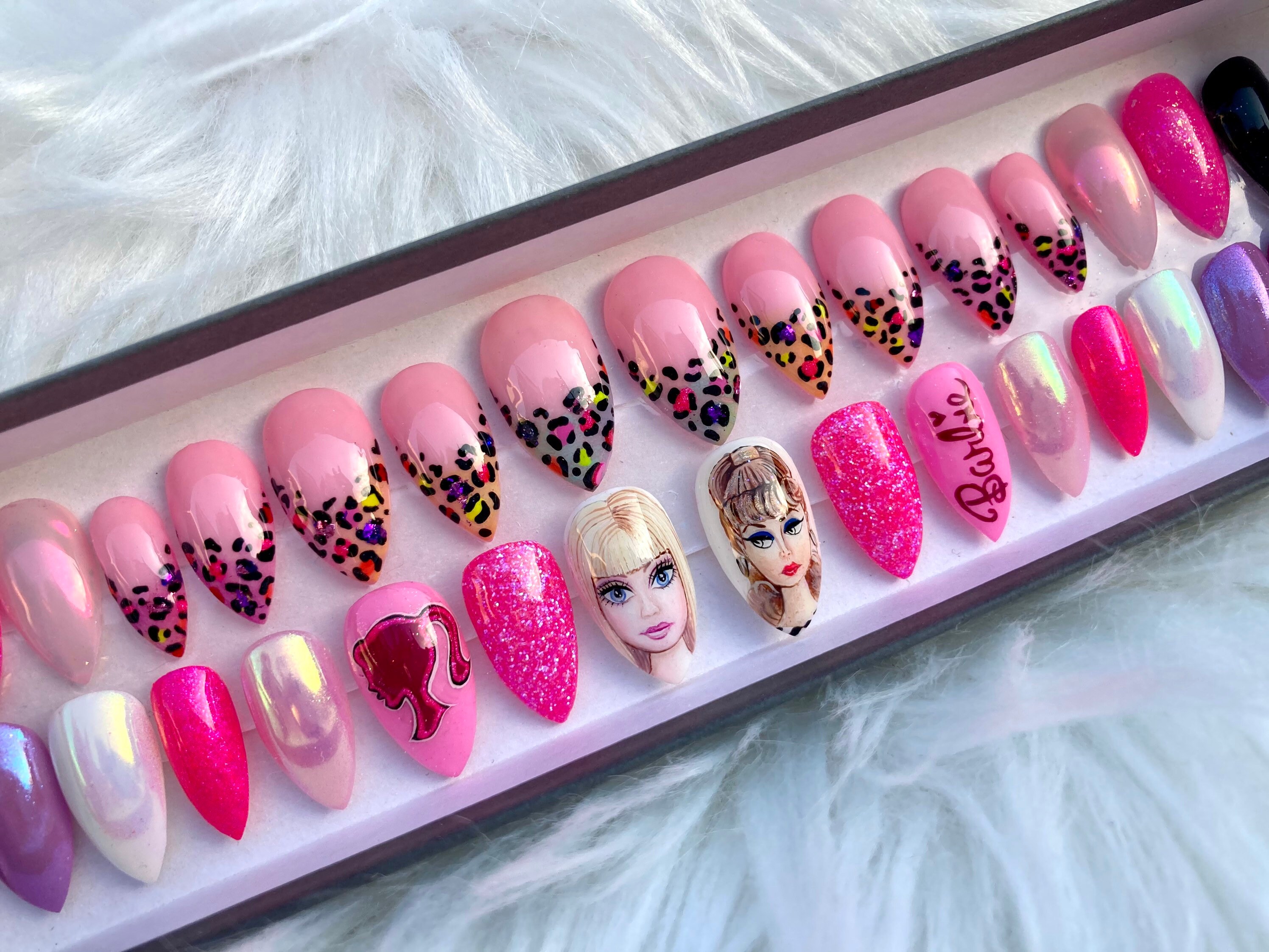 Press On False Nails Stick On Nails Nails Glue On Full Etsy