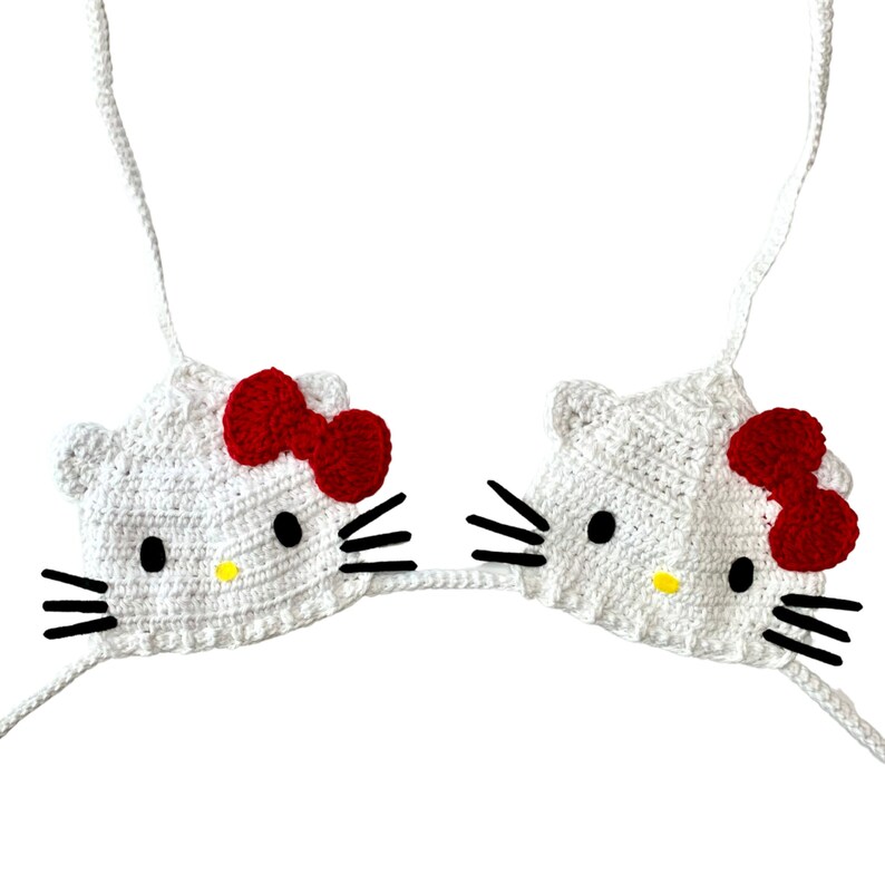 Hello Kitty Crochet Bikini-style Top - Etsy