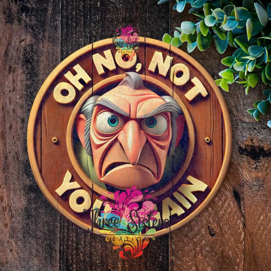 Grumpy Old Man Sign Humours Outdoor Garden Gift Oh No Not You Again ...
