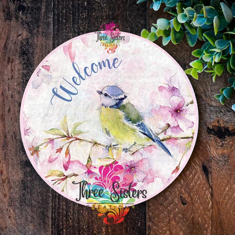 Spring Wreath Signs - Etsy
