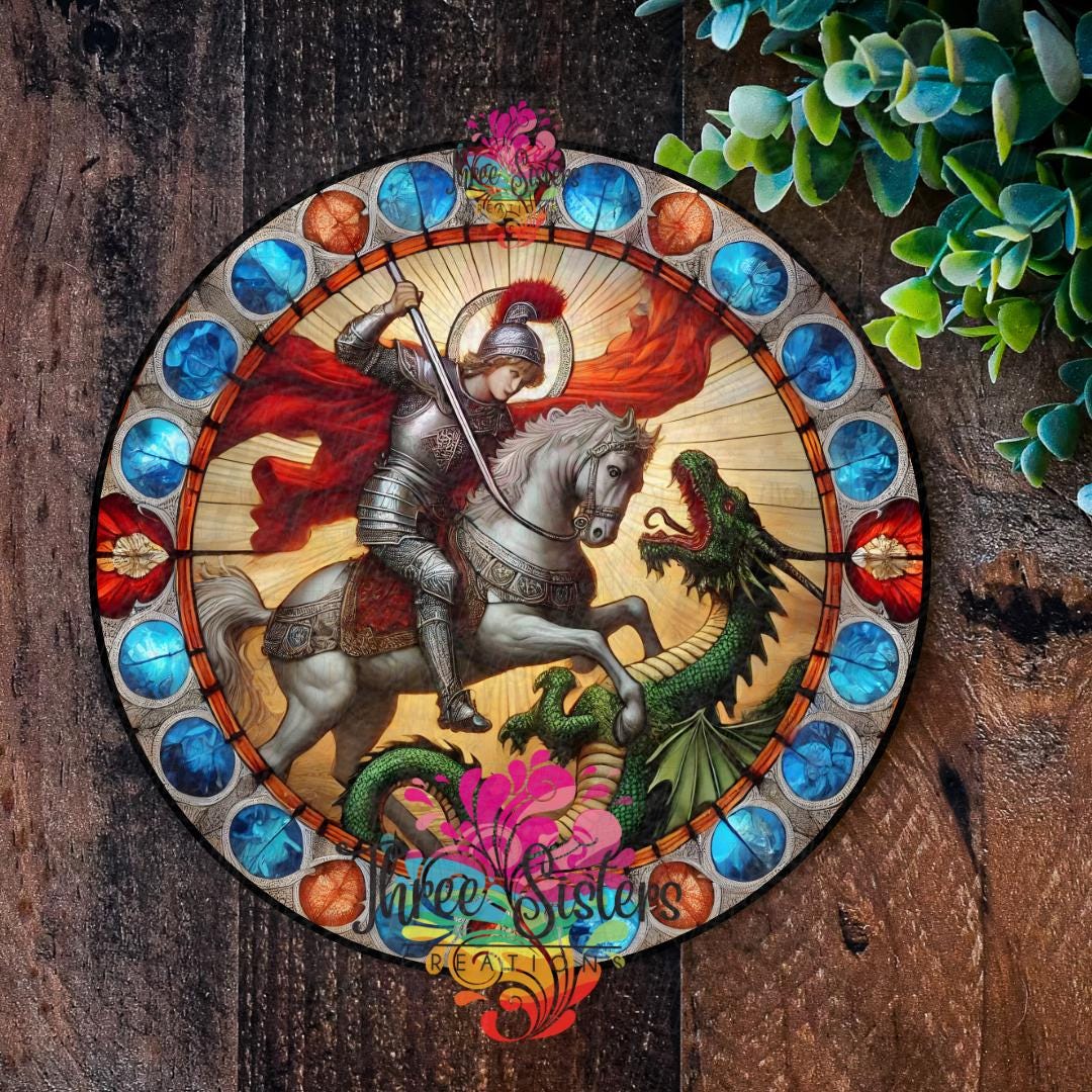 St. George Sign, George and Dragon Garden Decorations, St. George's Day ...