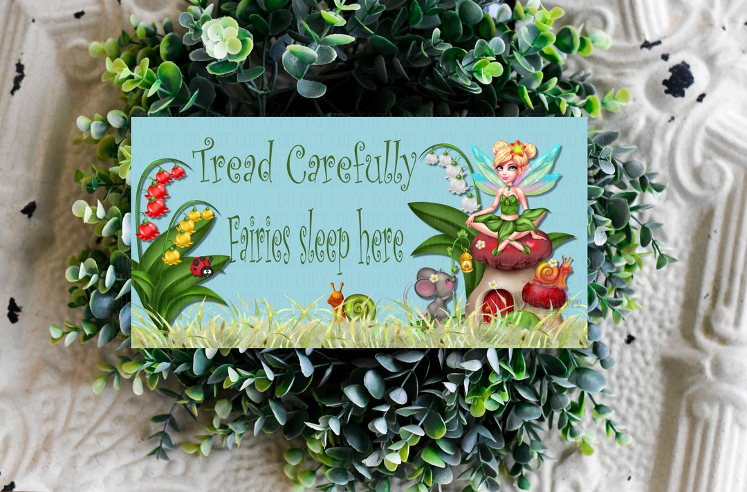 Fairies Live Here Sign Fairy Garden Sign Fairy Sign for - Etsy UK