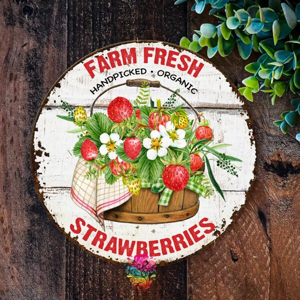 Strawberry Sign - Etsy