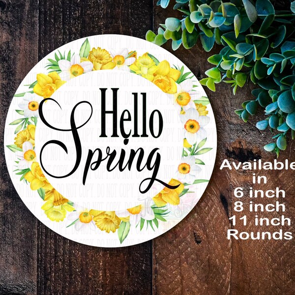 Spring Wreath Signs - Etsy