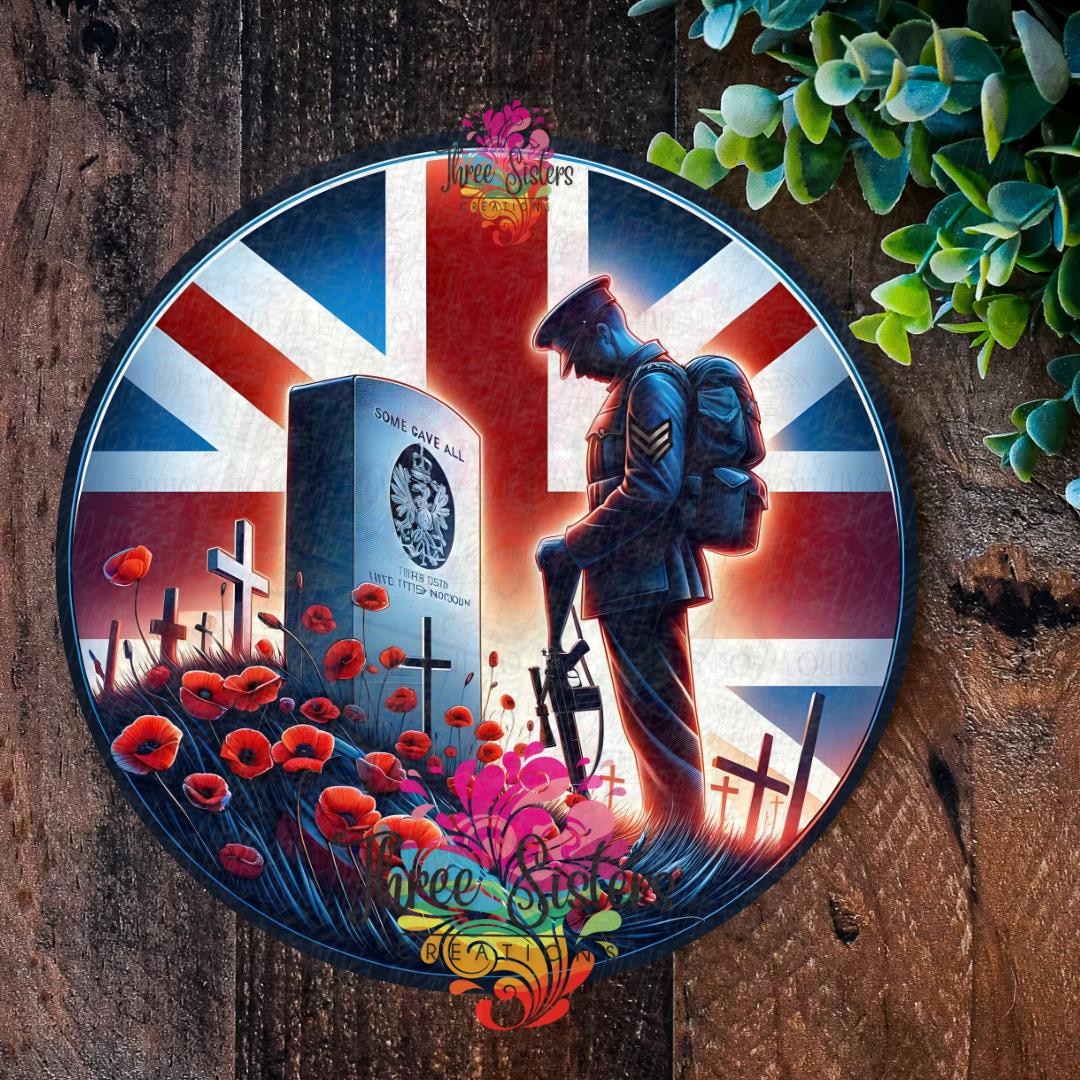 Lest We Forget Remembrance Day Poppy Plaque, Metal Memorial Sign - Etsy