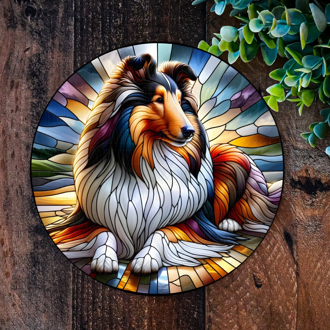 Rough Collie Dog Sign, Collie Dog Gifts, Metal Dog Sign, Pet Memorial ...