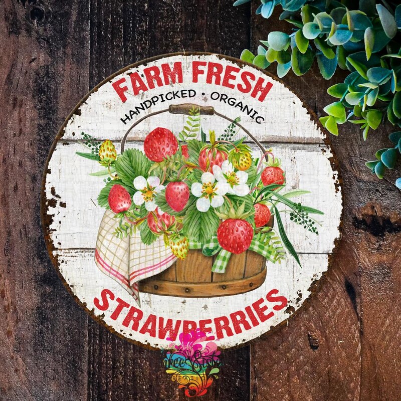 Strawberry Signs - Etsy