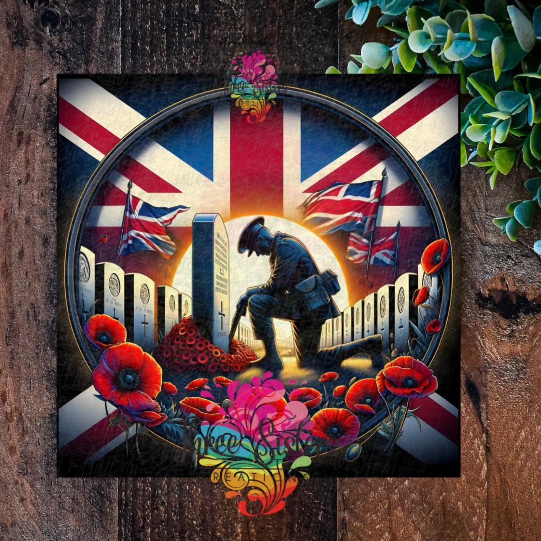 Lest We Forget Remembrance Day Sign, Military Poppy Plaque, Soldier ...