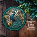 Peacock Sign, Metal Peacock, Peacock Wreath Sign, Garden Decoration ...