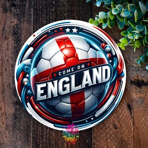 England Football Sign, English Euros Tournament Decoration, England ...