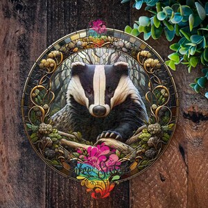 Badger Sign, Badger Lover Gift, Metal Badger Plaque, Garden Decorations ...