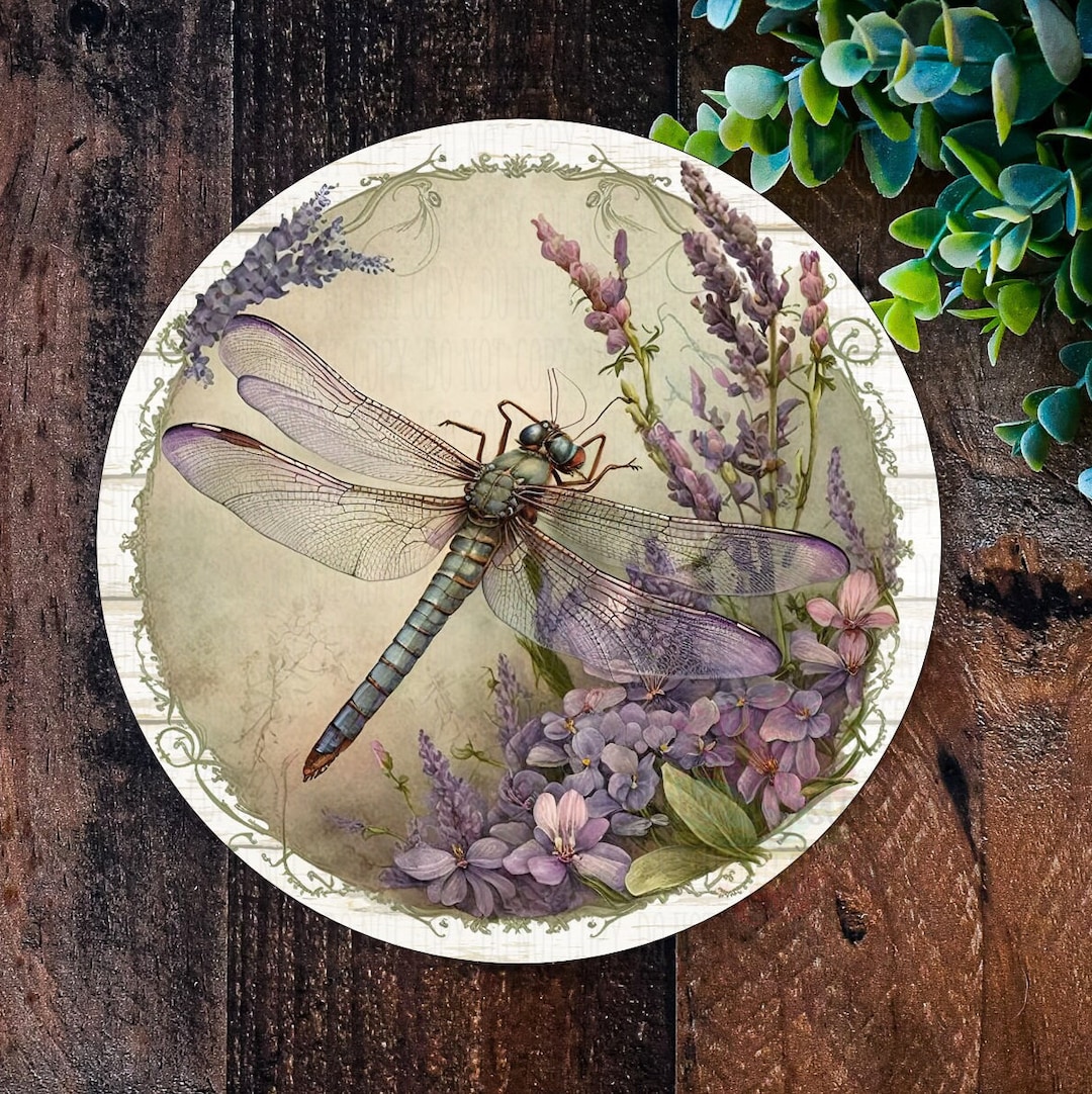 Dragonfly Sign Metal Dragonfly Sign Vintage Style Dragon - Etsy