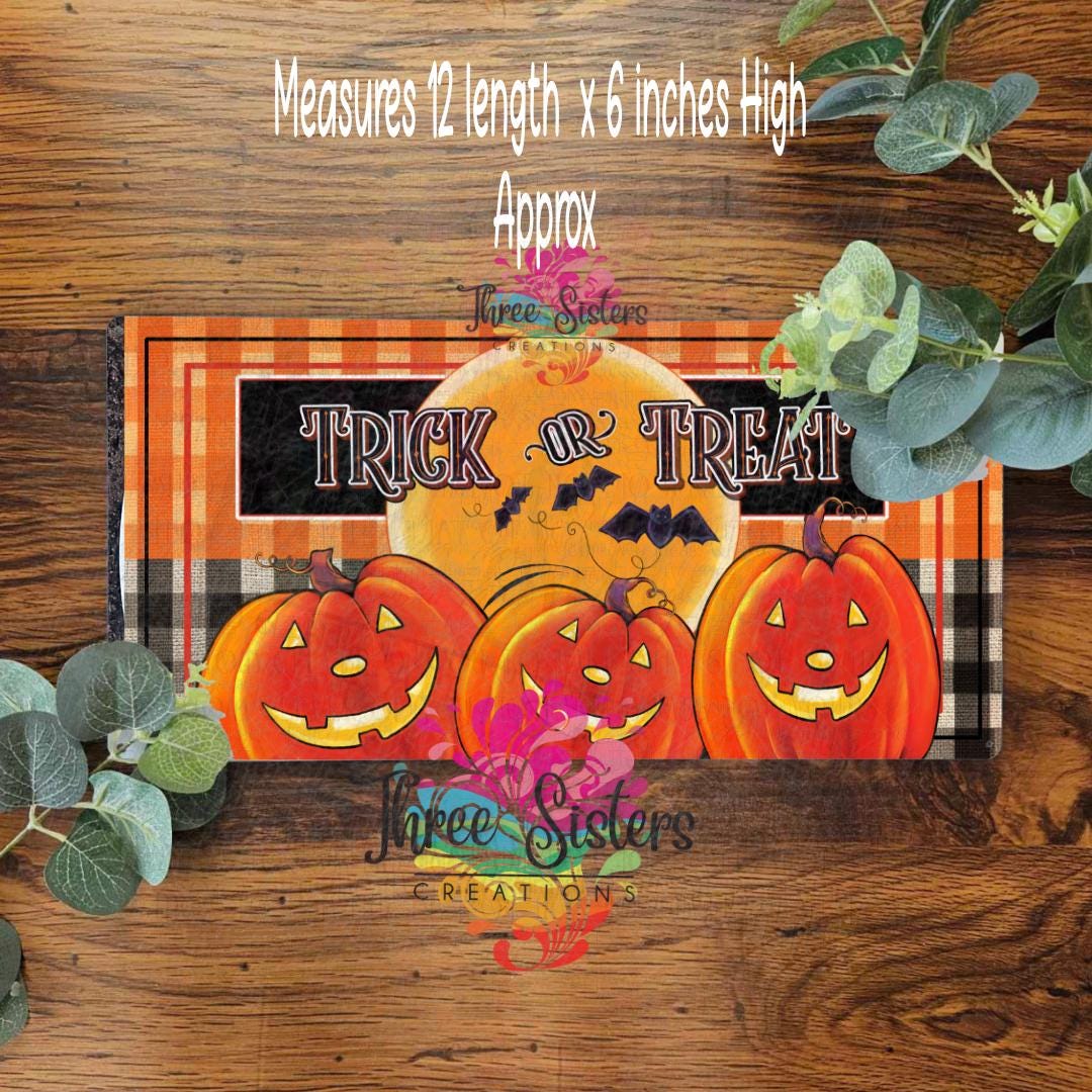 Spooky Halloween Sign, Halloween Décor Outdoor, Halloween Wreath Signs ...