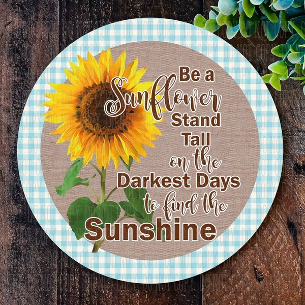 Sunflower Sign - Etsy UK