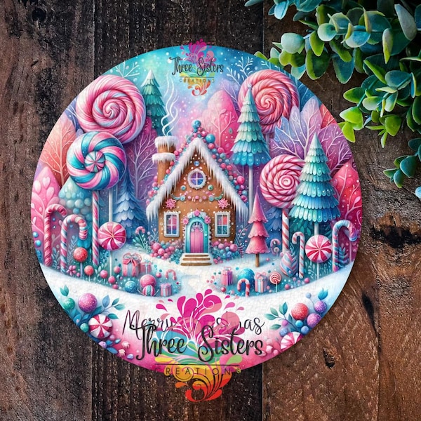 Blue Christmas Gingerbread Wreath - Etsy UK