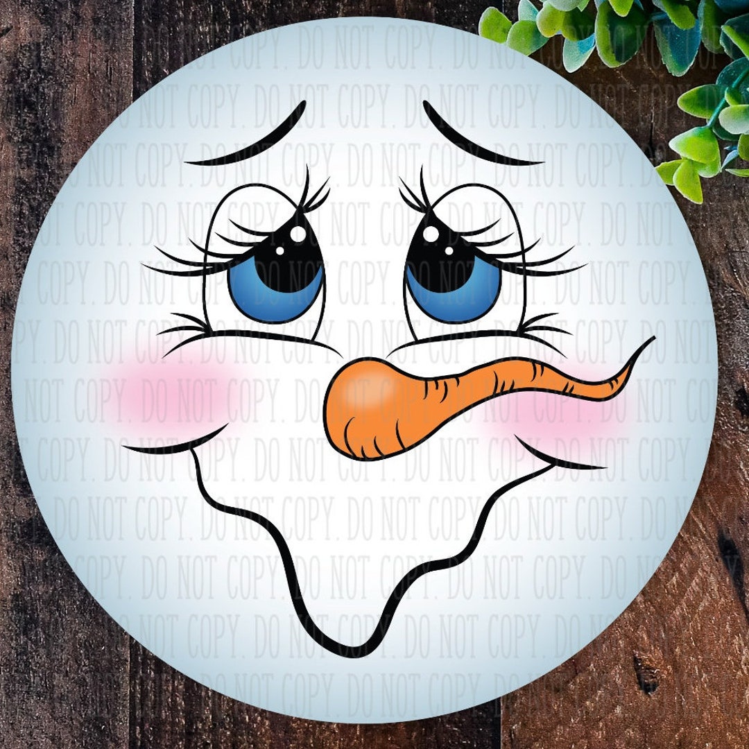 Snowman Face Sign, Snowman Sign, Winter Wreath Sign, Christmas Wreath ...