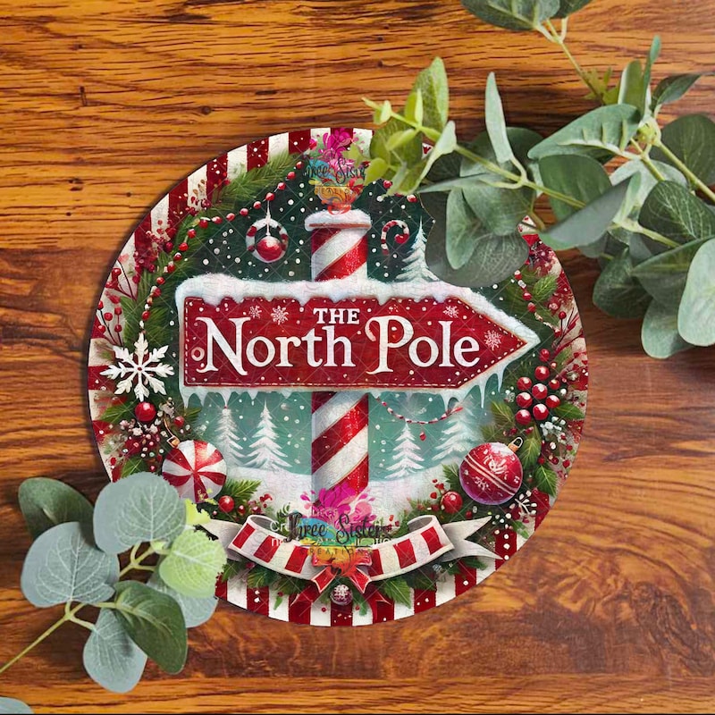 The North Pole Plaque - Etsy UK