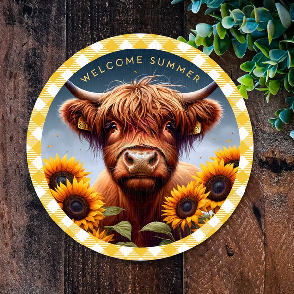 Highland Cow Plaque and Signs - Etsy