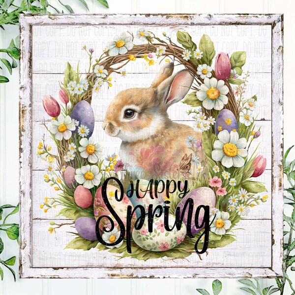 Spring Wreath Sign - Etsy