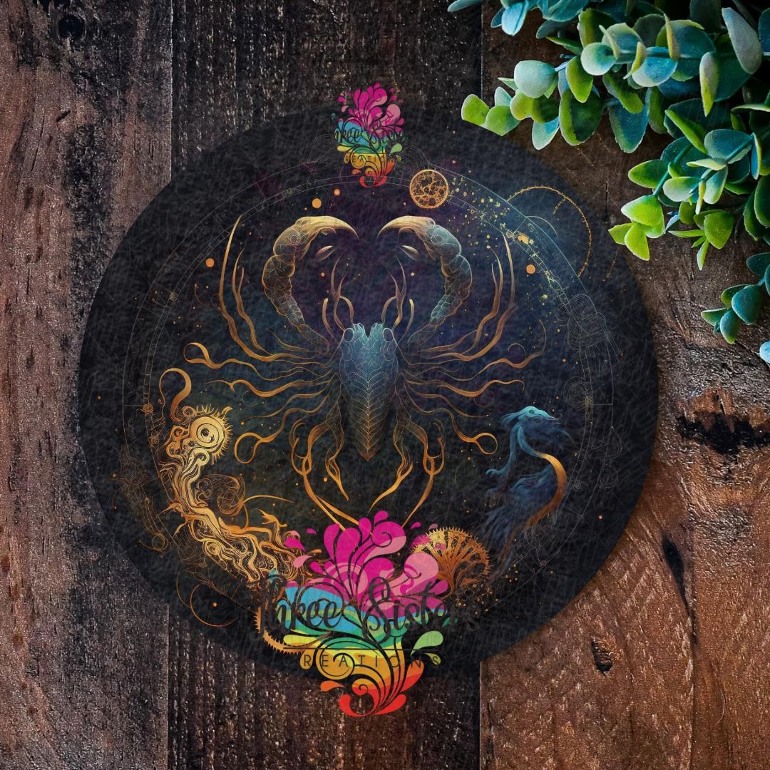 Cancer Zodiac Sign Metal Wall Art: Mystical Astrology Decor - Etsy