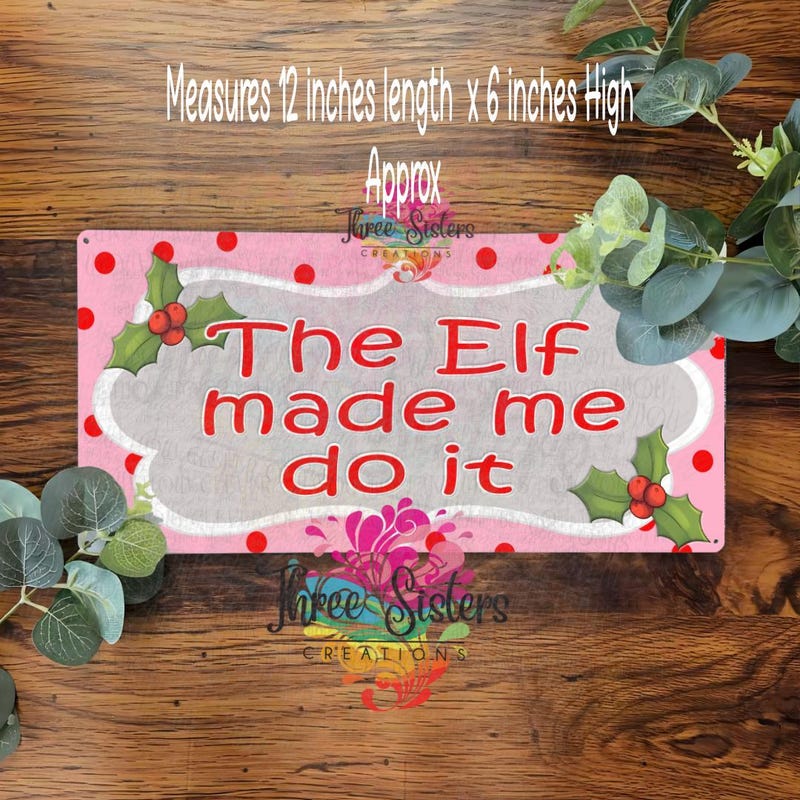 Elf Signs for Wreaths - Etsy