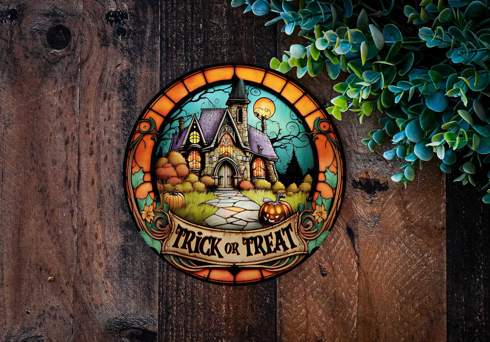 Haunted House Sign , Halloween Sign, Halloween Décor, Treat or Treat ...