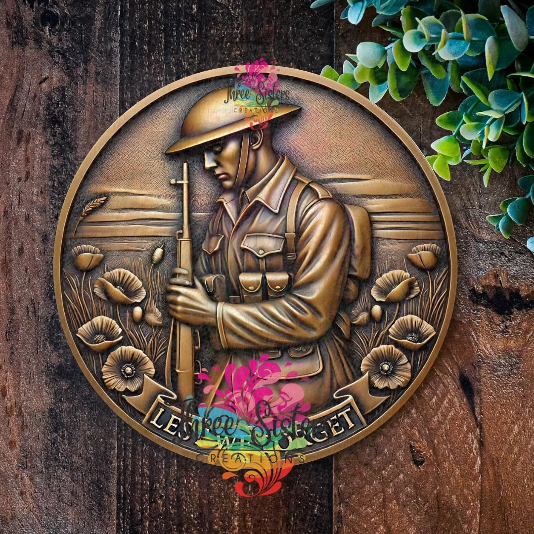 Lest We Forget Sign: Poppy Day British Military Remembrance Plaque - Etsy