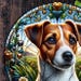 Jack Russell Sign, Metal Dog Plaque, Wreath Signs, Faux Stained Glass ...