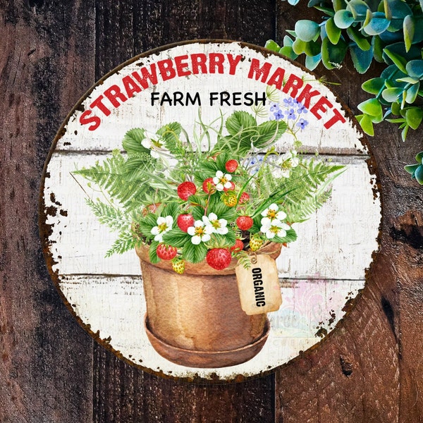 Strawberry Sign - Etsy
