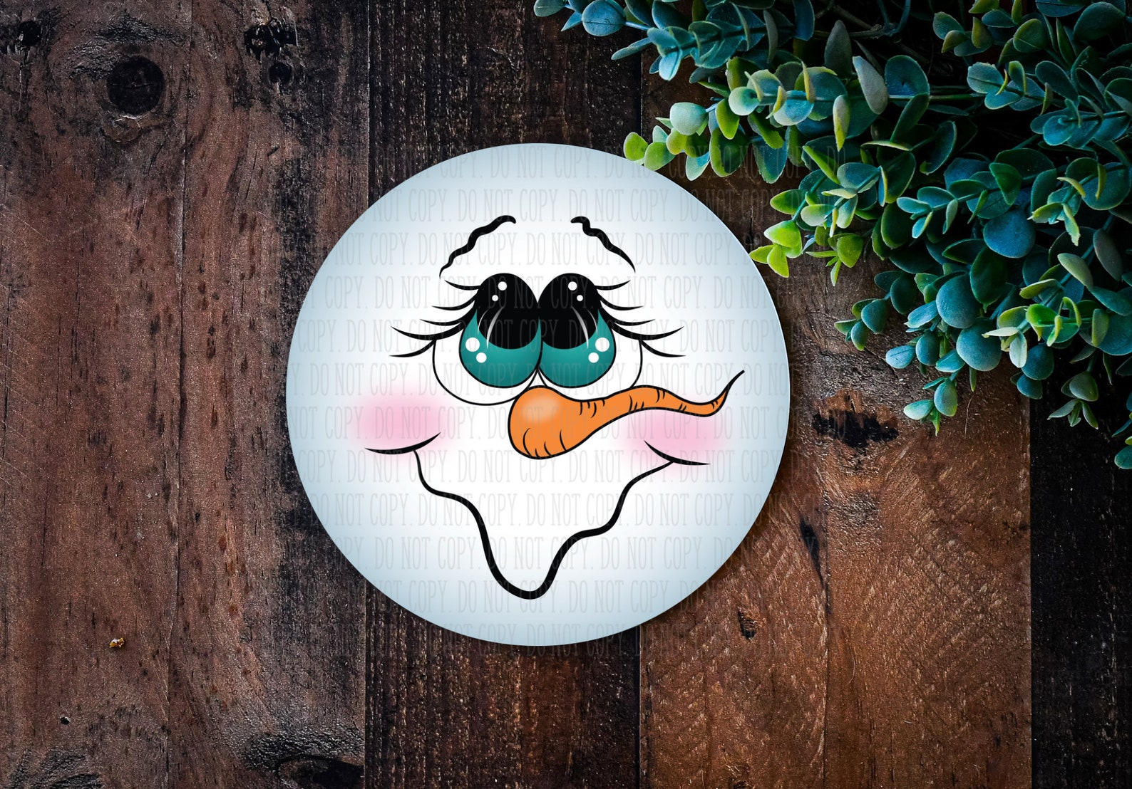 Snowman Face Sign Snowman Sign Winter Wreath Sign Christmas | Etsy