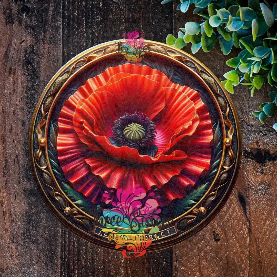 Poppy Remembrance Plaque, Poppy Day Tribute Sign, British Memorial ...