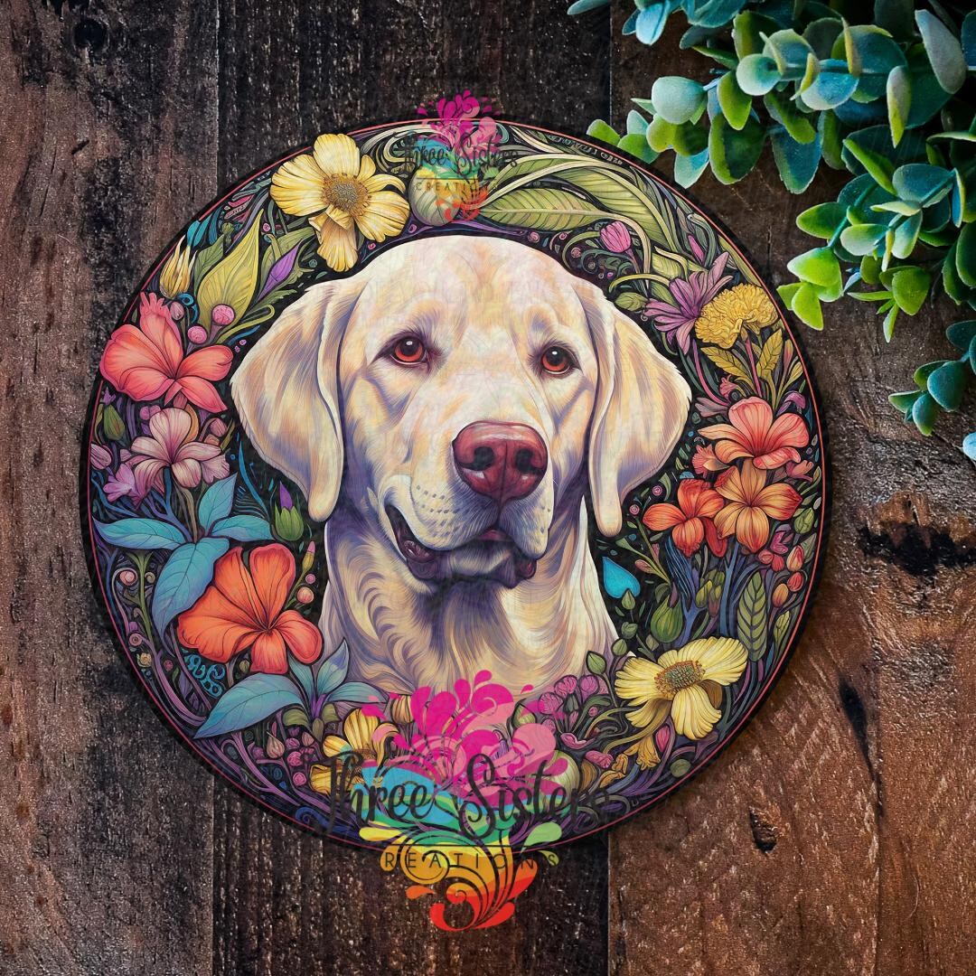 Labrador Sign White Labrador Dog Gifts, Metal Dog Sign, Pet Memorial ...