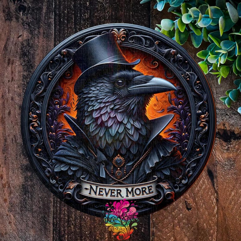 Halloween Raven Decor - Etsy