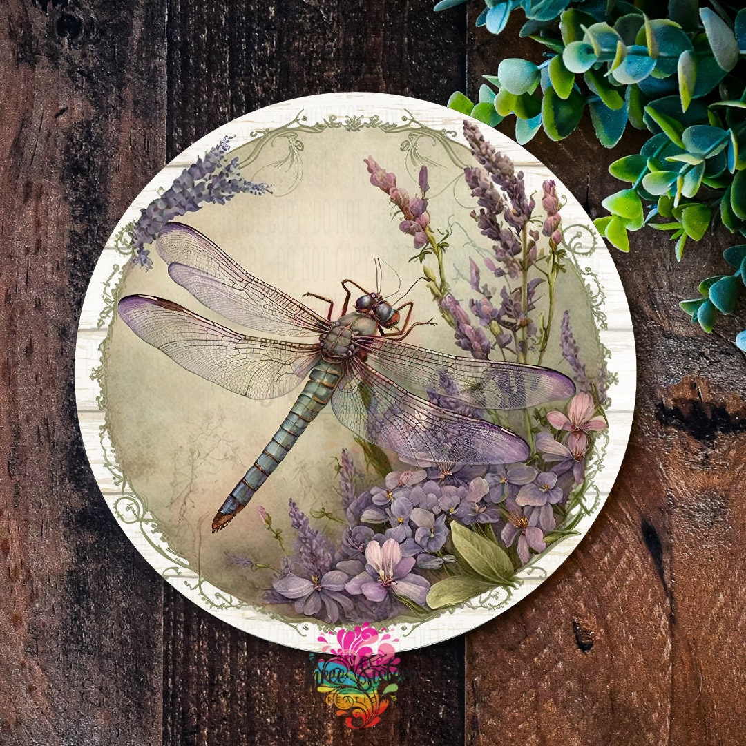 Dragonfly Sign, Metal Dragonfly Sign, Vintage Style, Dragon Fly ...