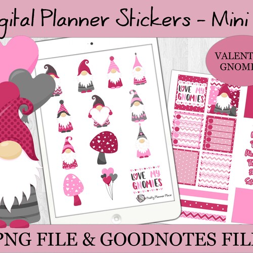 February Digital Planner Stickers Valentine's Day Sticker | Etsy