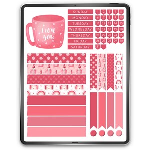 Valentines Day Digital Planner Stickers, Gnome Digital Stickers ...