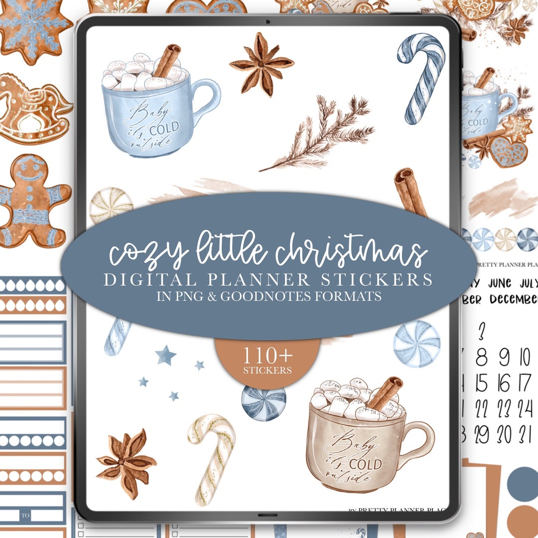 Christmas Digital Stickers | Goodnotes Sticker Book & PNG Files ...