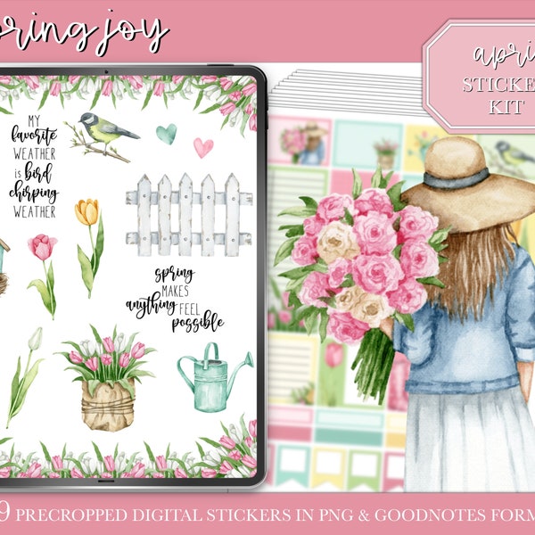 Spring Stickers - Etsy