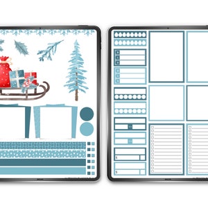 Winter Bear | Christmas Digital Stickers | Digital Planner Stickers ...