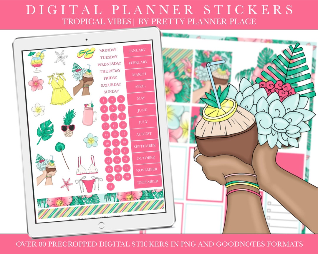 Pegatinas digitales / Pegatinas Goodnotes / Pegatinas del - Etsy España